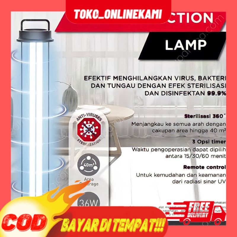 Jual Krisbow Lampu Standing Uv Disinfektan 36W/Penghilang Virus Krisbow | Shopee Indonesia