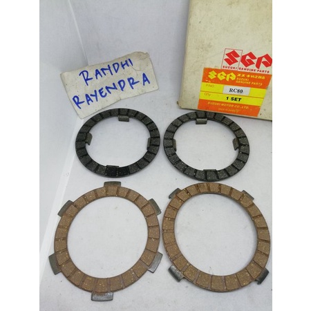 Jual disc clutch kampas kanpas kanvas plat plate flat kampas kopling original ori suzuki rc80 rc ...