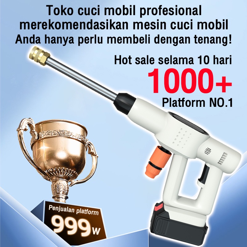 Jual Khamaja alat cuci mobil cordless 600w 120Bar jet cleaner mesin ...