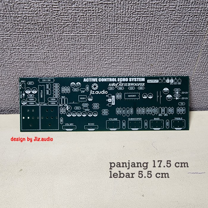 Jual (OML) PCB TONE CONTROL STEREO MIC AKTIF ECHO SUBWOOFER 6 POTENSIO ...
