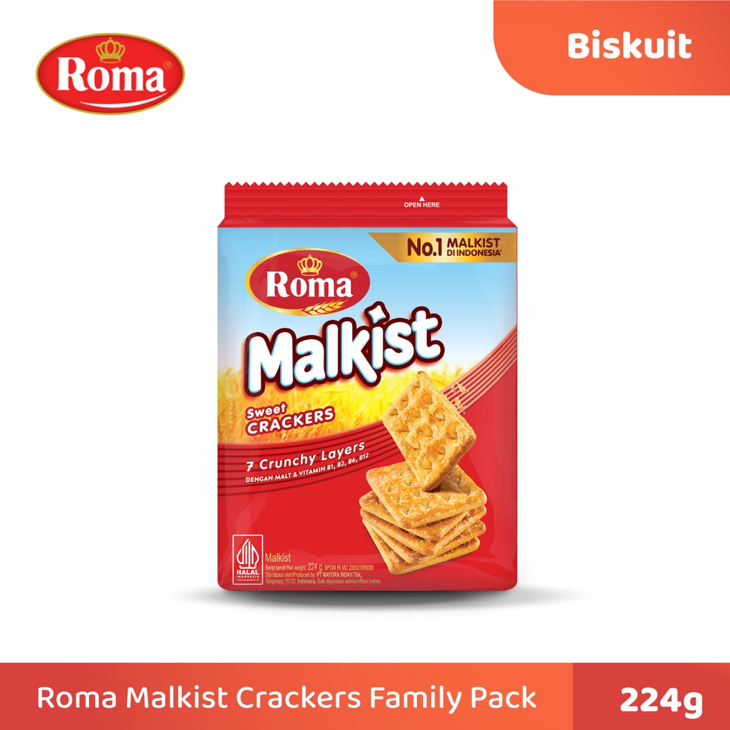 Jual Roma Malkist Crackers Family Pack | Shopee Indonesia