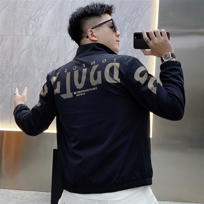 Jual Men's European goods are high-end and versatile, jacket and jacket ...