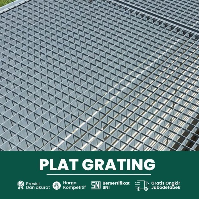 Jual Plat Grating Bergerigi serated 25/4.3/30/6/100 Full SNI Plain ...
