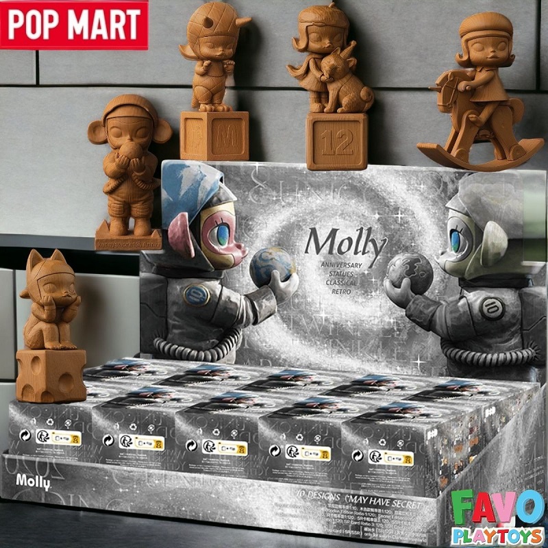 Jual POP MART Molly Anniversary Statues Classical Retro Series - FULL ...