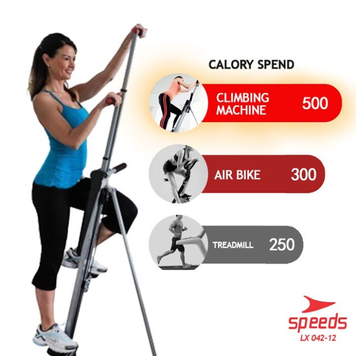 Jual Vertical Climber Alat Fitness Alat Naik Tangga Gunung Rumah indoor ...
