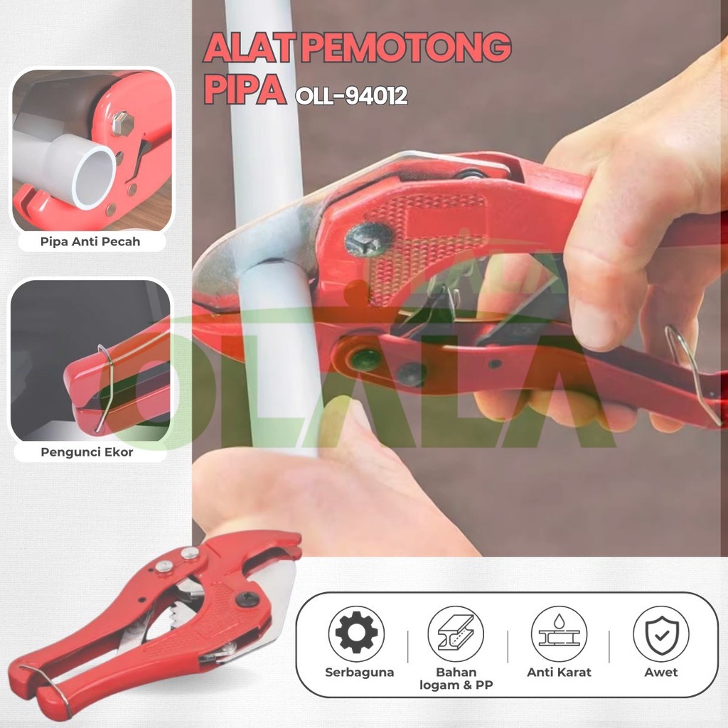 Jual 【COD】Tang Potong Pipa PVC Paralon Alat Gunting Pipa Type 15/8" OLL-94012 | Shopee Indonesia
