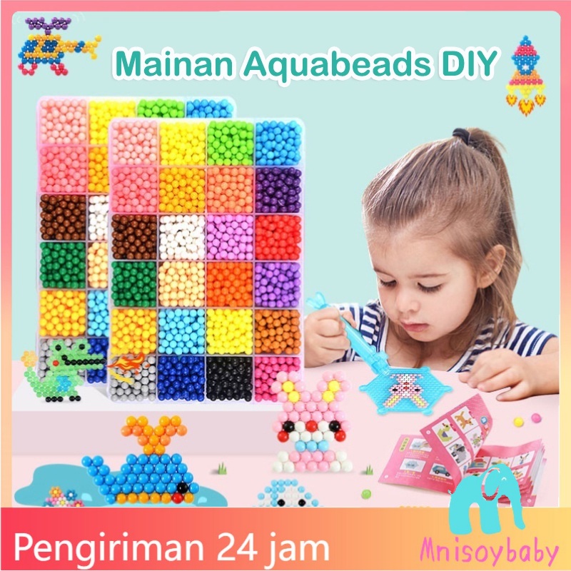 Jual 【COD】DIY Manik-manik Air Ajaib Anak-anak/34 Warna 9000 Buah Mainan ...
