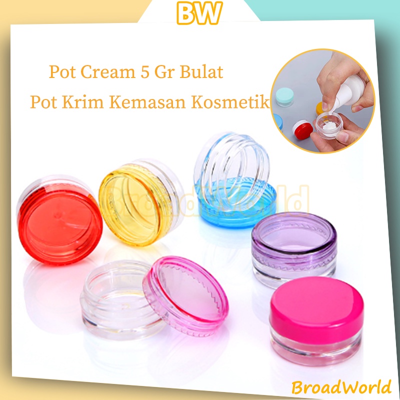 Jual Pot Cream 5 Gram Bulat / Jar Cream Kosmetik 5 gr / Wadah Cream Pot ...