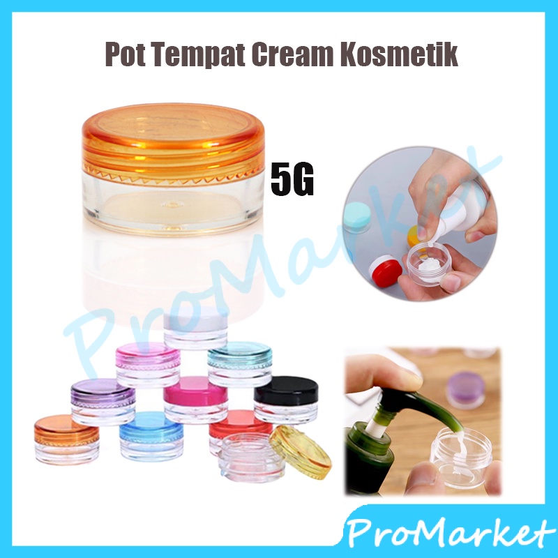Jual Pot Cream 5 Gram Jar Wadah Serum / Kosmetik Aneka Warna / Tempat ...