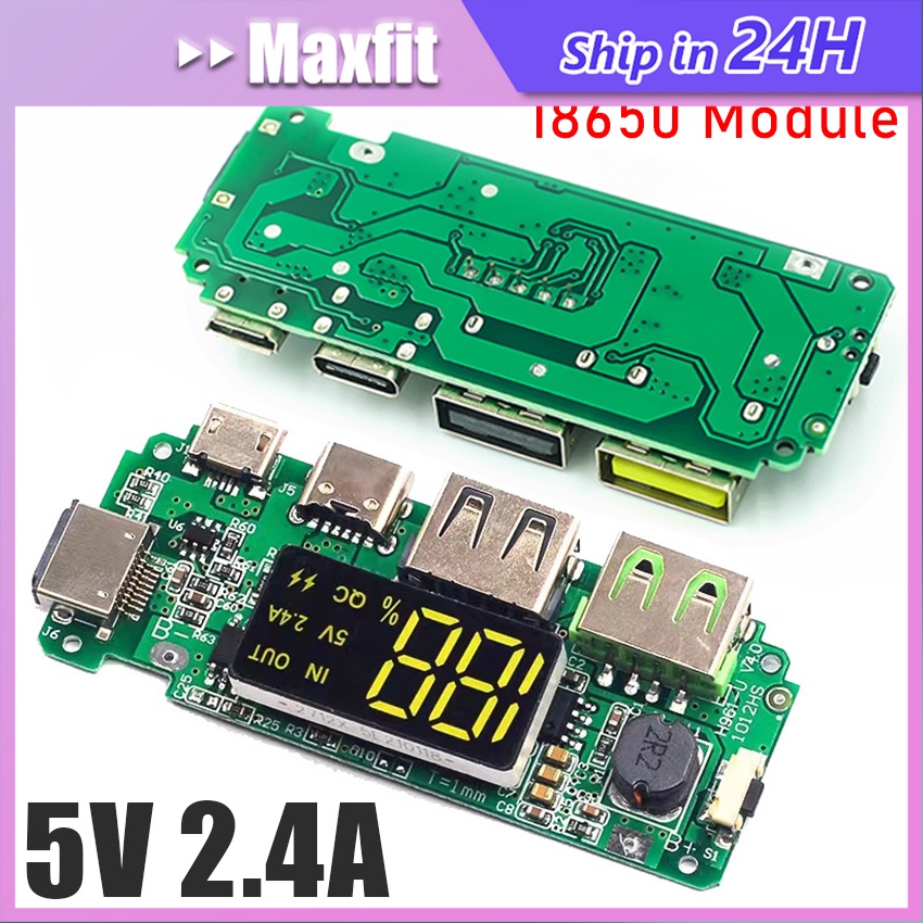 Jual Modul Powerbank Rakitan Circuit Modul Power Bank Lcd Display Fast ...