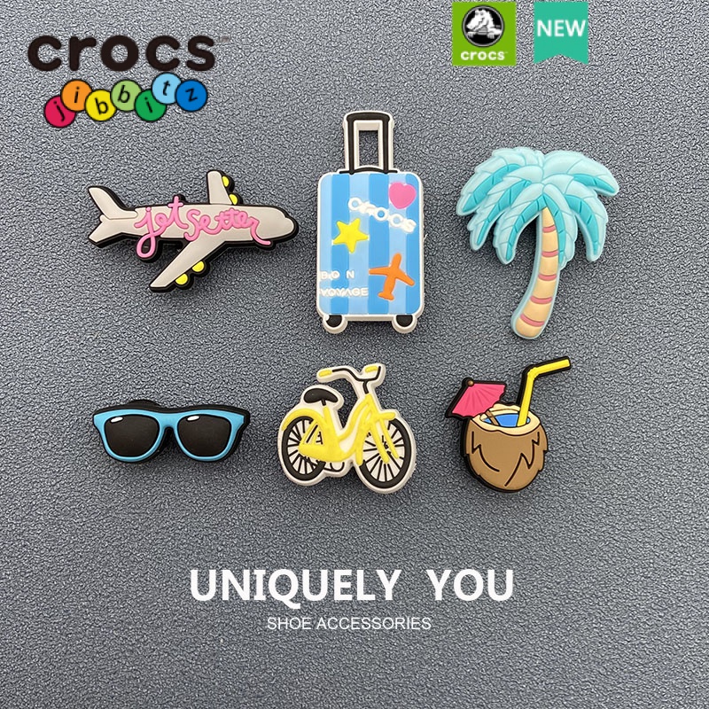 Jual crocs/jibbitz charms Vacation Pattern Series crocs Fashion ...