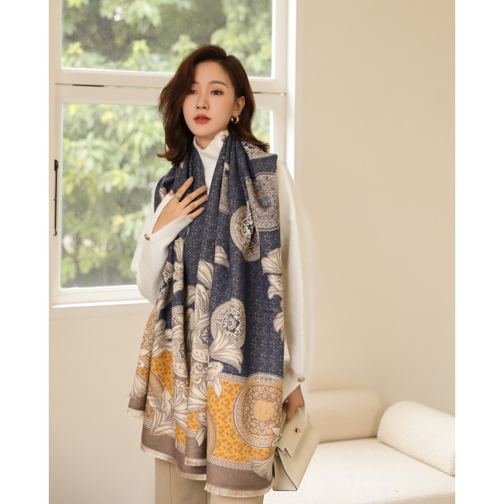 Jual SELENDANG BATIK SYAL CASHMERE MUSIM DINGIN BAHAN HALUS LEMBUT HIGH ...