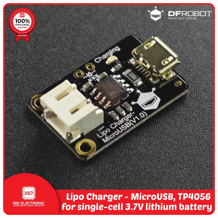 Jual DFRobot TP4056 MicroUSB Lipo Charger module CO27 | Shopee Indonesia