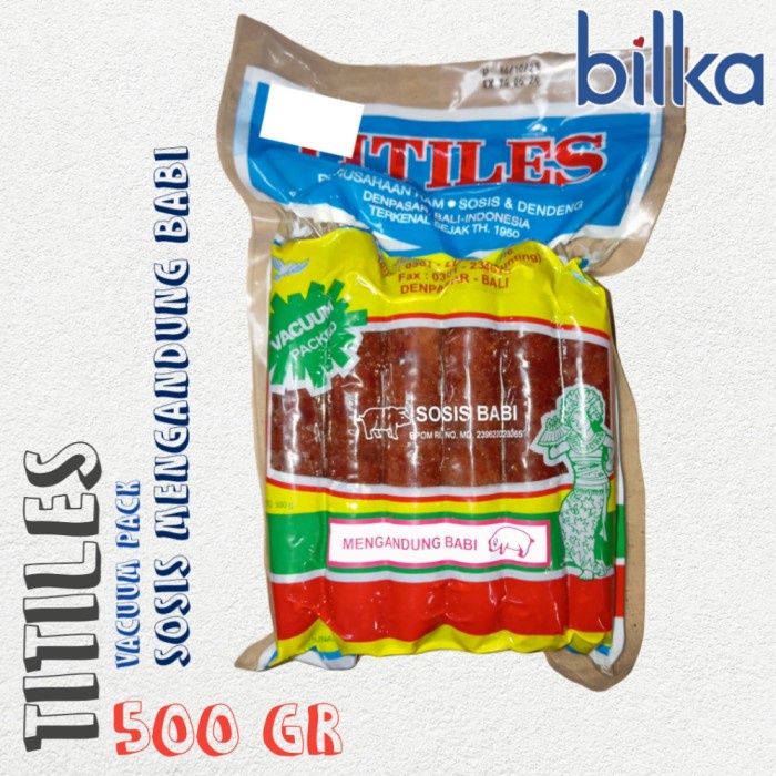 Jual TITILES Sosis Babi 500gr | Shopee Indonesia