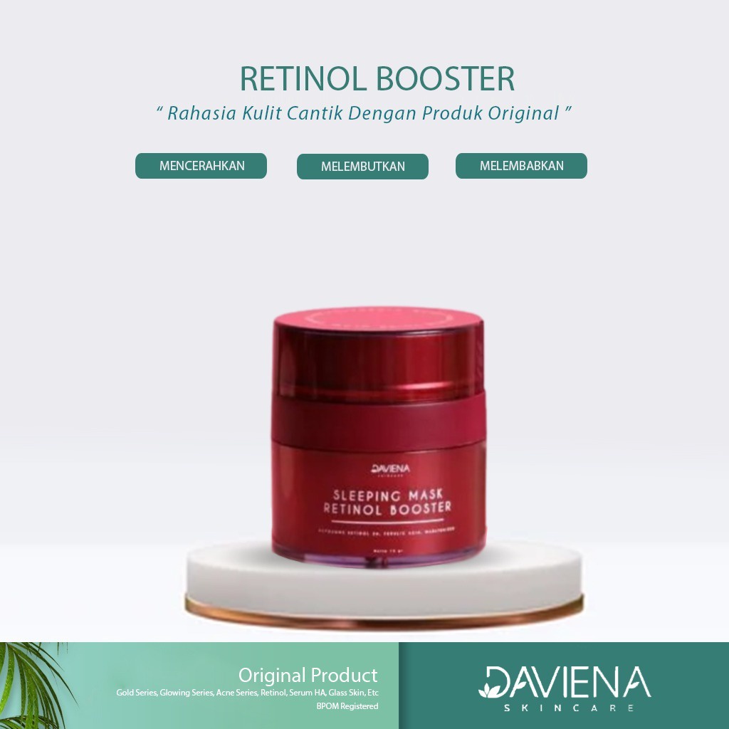 Jual RETINOL BOOSTER DAVIENA SKINCARE | SLEEPING MASK DAVIENA | RETINOL ...
