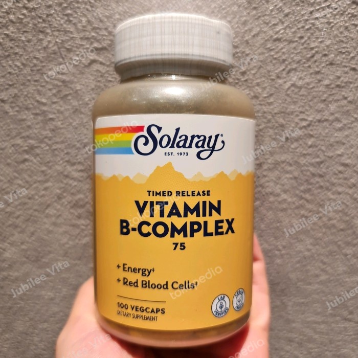 Jual SOLARAY B COMPLEX 75 TIMED RELEASE PELEPASAN BERTAHAP, 100 CAPS ...