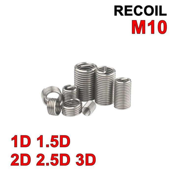 Jual Recoil M10X1.5 Thread Helicoil M10 Drat Baut Repair Stainless Kunci Verbos | Shopee Indonesia
