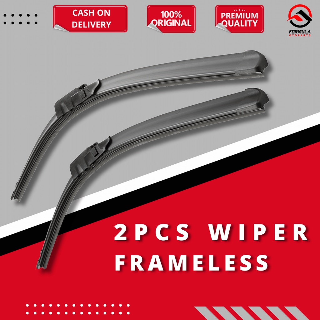 Jual Wiper Mitsubishi Truk Fuso Tanpa Rangka Besi 2 PCS Model Frameless Sapuan Kaca Wiper Mobil ...