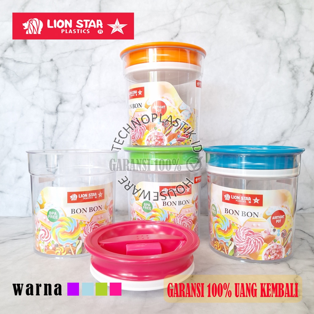 Jual LION STAR Canister Toples Bon Bon Pot 675 Ml - Tempat Penyimpanan ...