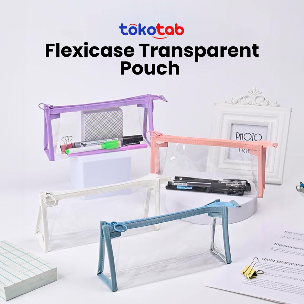Jual Tokotab - FlexiCase Tempat Pensil Transparan Tepak Kotak Pensil ...