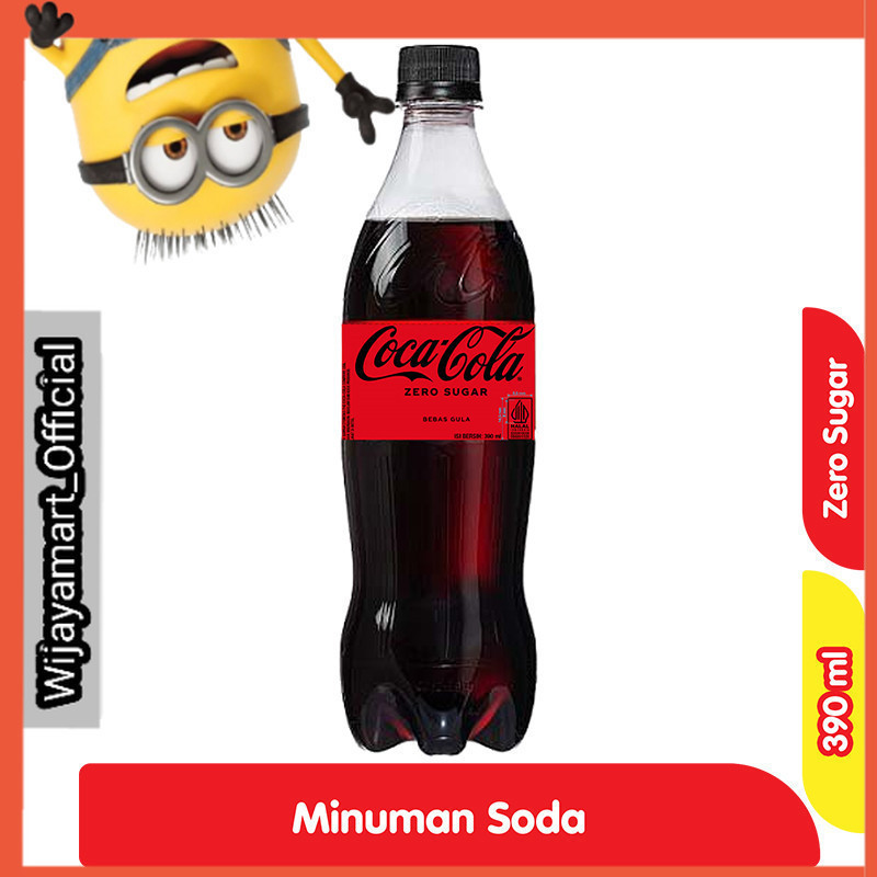 Jual Coca-Cola Zero Sugar Minuman Soda Rasa Kola Bebas Gula Botol 390 ...