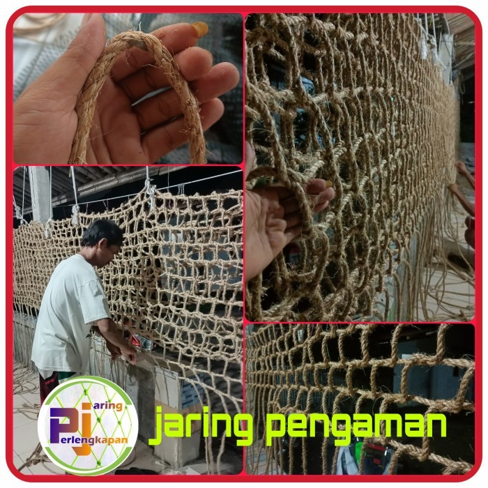 Jual jaring safety jaring outbond bahan Manila gurita 6mm | Shopee ...