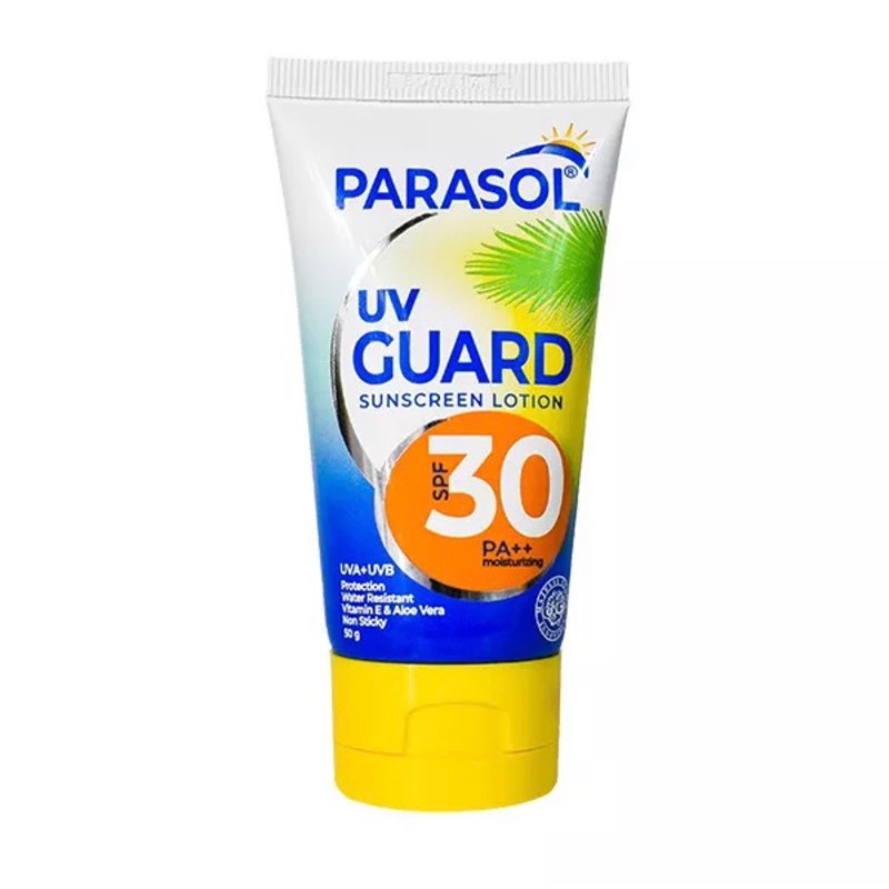 Jual (BPOM ORIGINAL)-PARASOL UV GUARD Sunscreen Lotion SPF30+++ 100gr ...