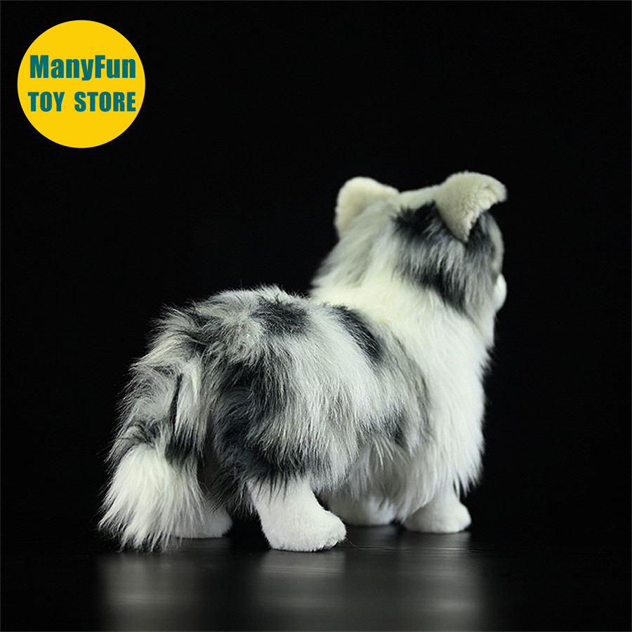Jual Merle Border Collie Plush Toy High Fidelity Merle Collie Plushie ...