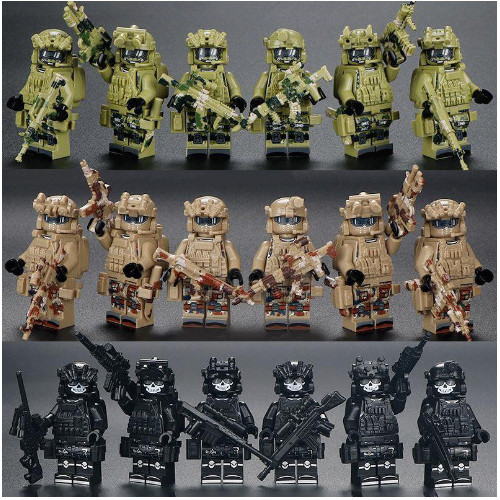 Jual Mainan Rakit Minifigure Army Tentara Jungle Dessert dan Swat ...