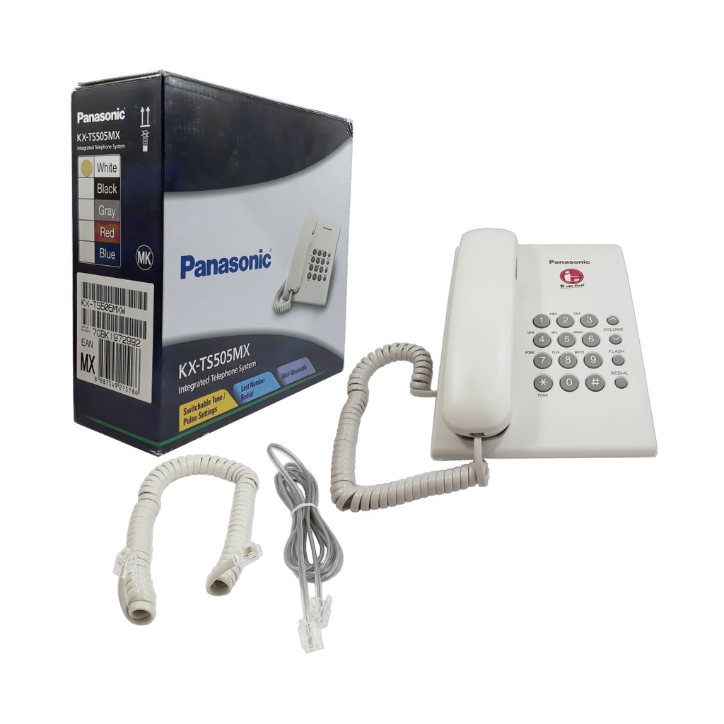 Jual Telepon Rumah Telephone Telp Telpon Panasonic KX-TS505MX | Shopee Indonesia