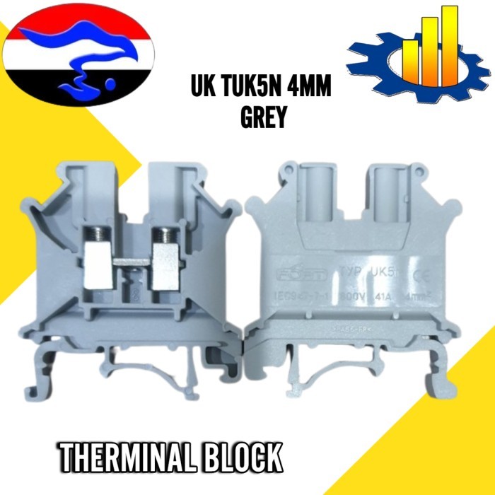 Jual TERMINAL BLOCK UK TUK5N 4MM GREY | Shopee Indonesia
