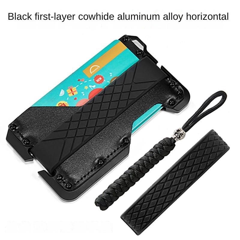 Jual Tactical Card Wallet M01 Self Protection RFID Dompet Kartu Kulit ...