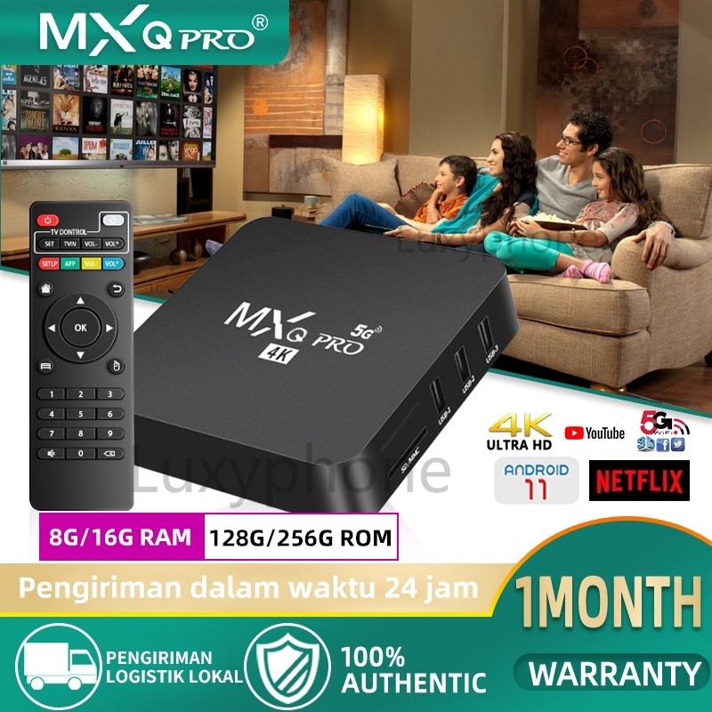 Jual Android TV Box 16g+256g Mxq Pro 4k 5g Stb Android TV Box Ram 8gb/16gb Smart TV Full Root ...