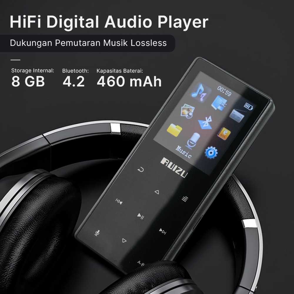 Jual ADIBASTR HiFi Digital Audio Player DAP MP3 Player Bluetooth 8GB ...