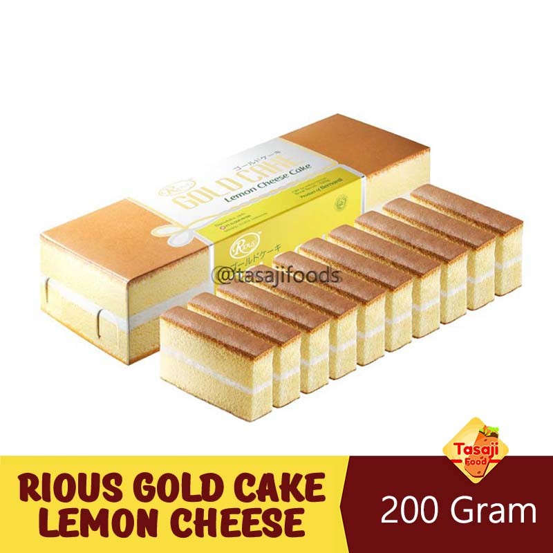 Jual Rious Gold Cake Lemon Cheese Cake 200 Gram | Shopee Indonesia