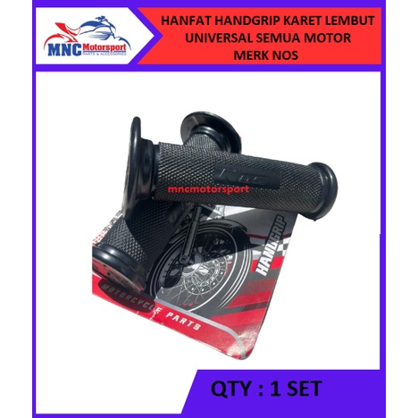 Jual HANFAT HANDGRIP GRIP MERK NOS HITAM SUPER LEMBUT UNIVERSAL SEMUA ...