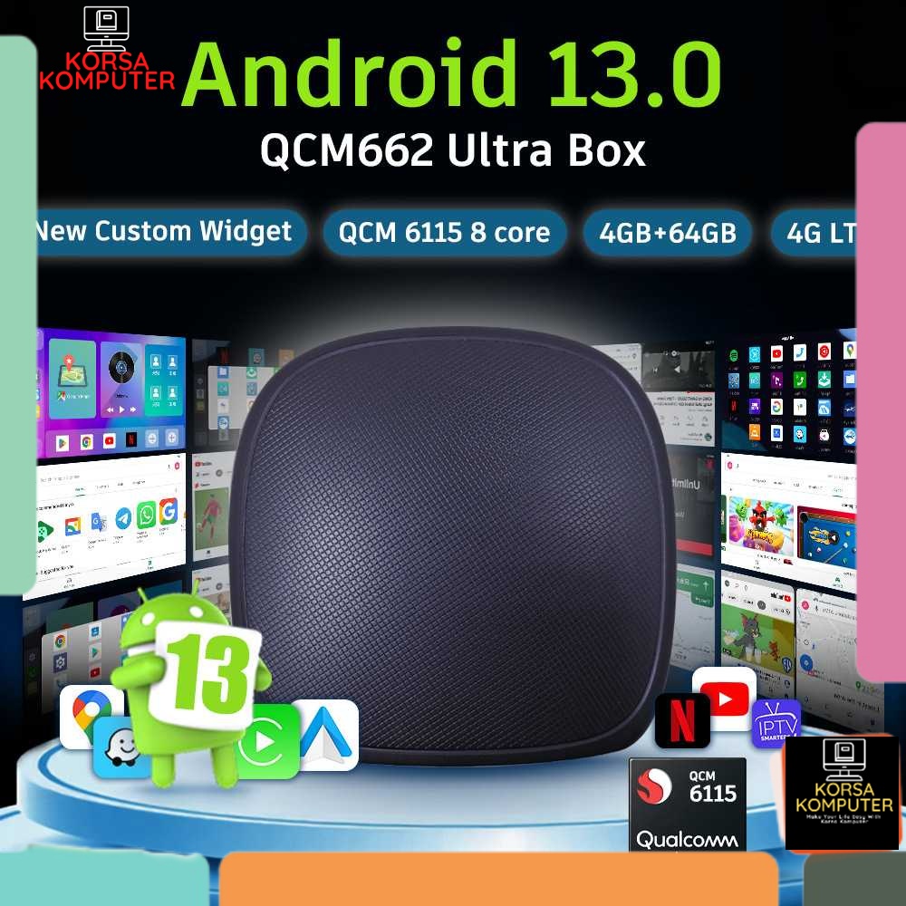 Jual CarPlay AI Box Netflix Youtube GPS Wireless Android 13 64GB - CP-Q62 Original Car Play ...