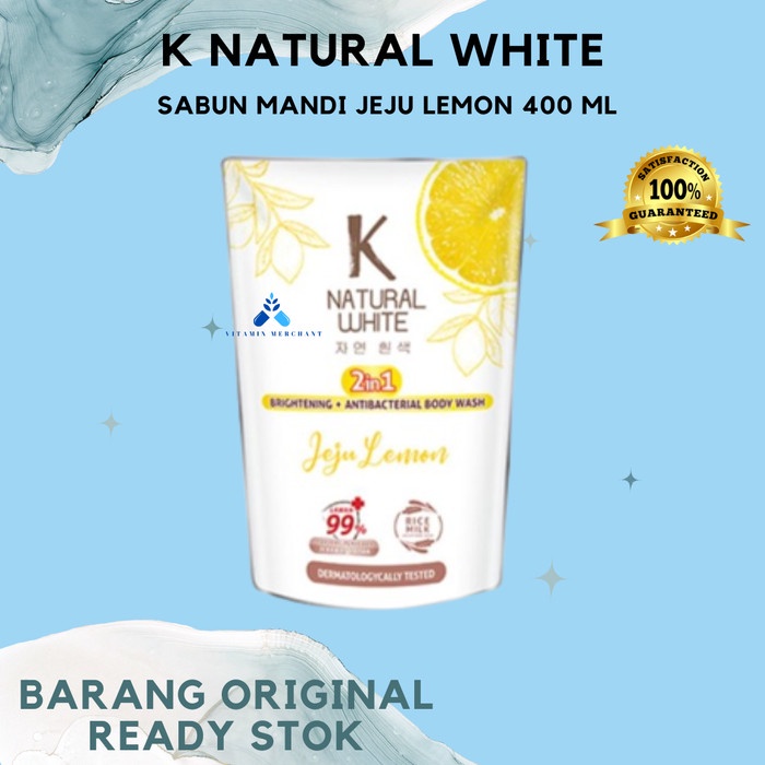 Jual K Natural White Sabun Mandi Jeju Lemon 400 ml | Shopee Indonesia