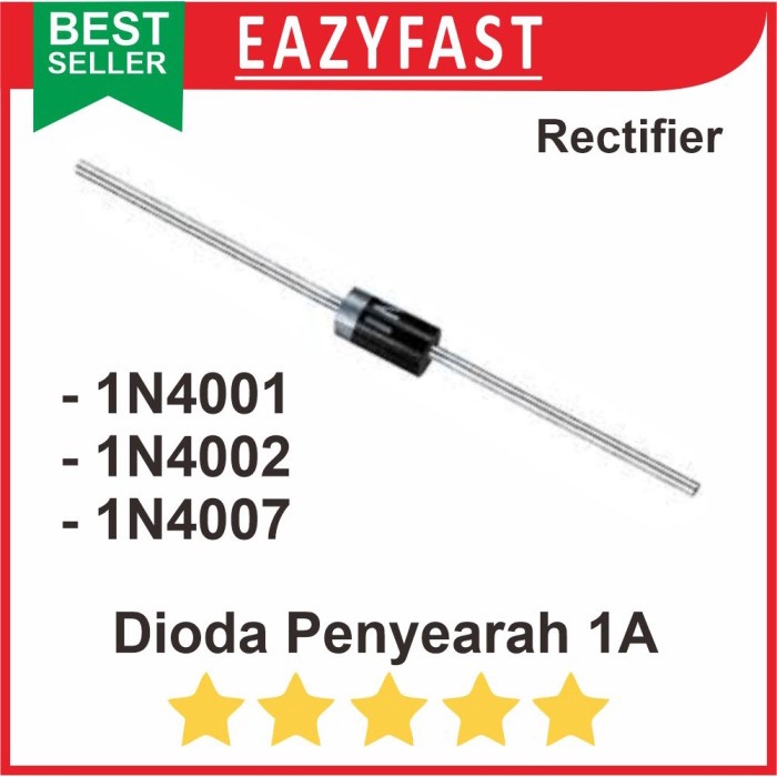 Jual Dioda 1A 1N4001 1N4002 1N4007 1 A Ampere Diode Rectifier Penyearah ...
