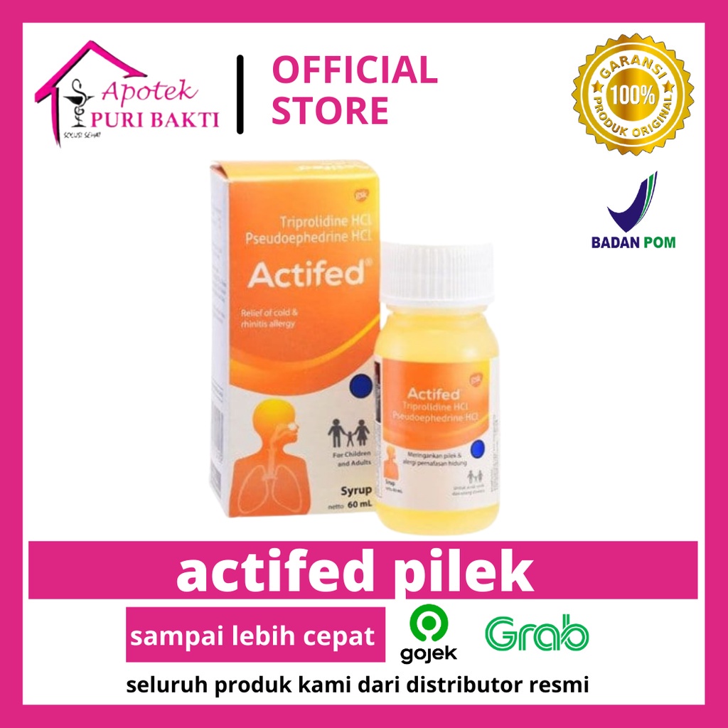 Jual Actifed Sirup 60 ml (Kuning - Flu) | Shopee Indonesia