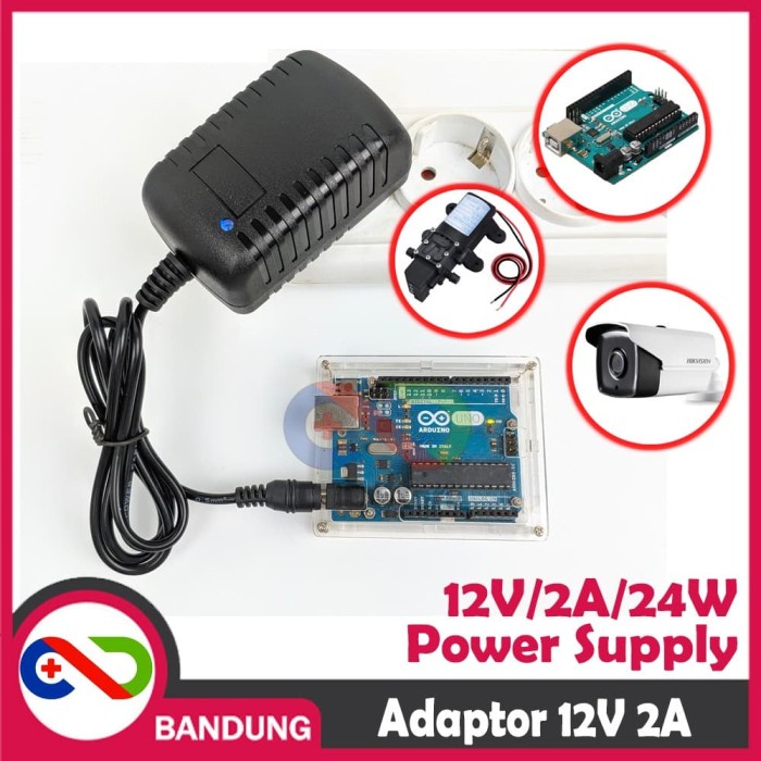 Jual ADAPTOR 12V 2A 24W POWER SUPPLY DC FOR ARDUINO UNO NANO MEGA ...