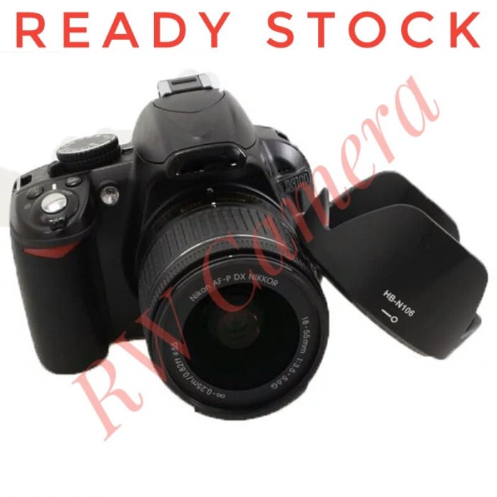 Jual Hood Lensa Nikon HB-N106 HBN106 AF-P DX 18-55mm G VR AFP 18-55 mm Lens Tudung Bayonet D3400 ...