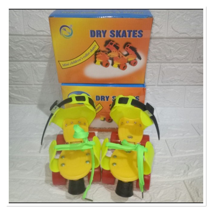 Jual [Ready] Sepatu roda 4 anak/dry skate anak - Hijau kuning | Shopee ...