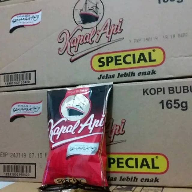 Jual KAPAL API KOPI SPECIAL 165 Gr (1 Dus) | Shopee Indonesia