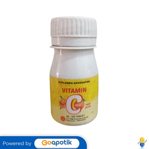 Jual Vitamin C Pim 100 Mg Rasa Jeruk Botol 100 Tablet | Shopee Indonesia
