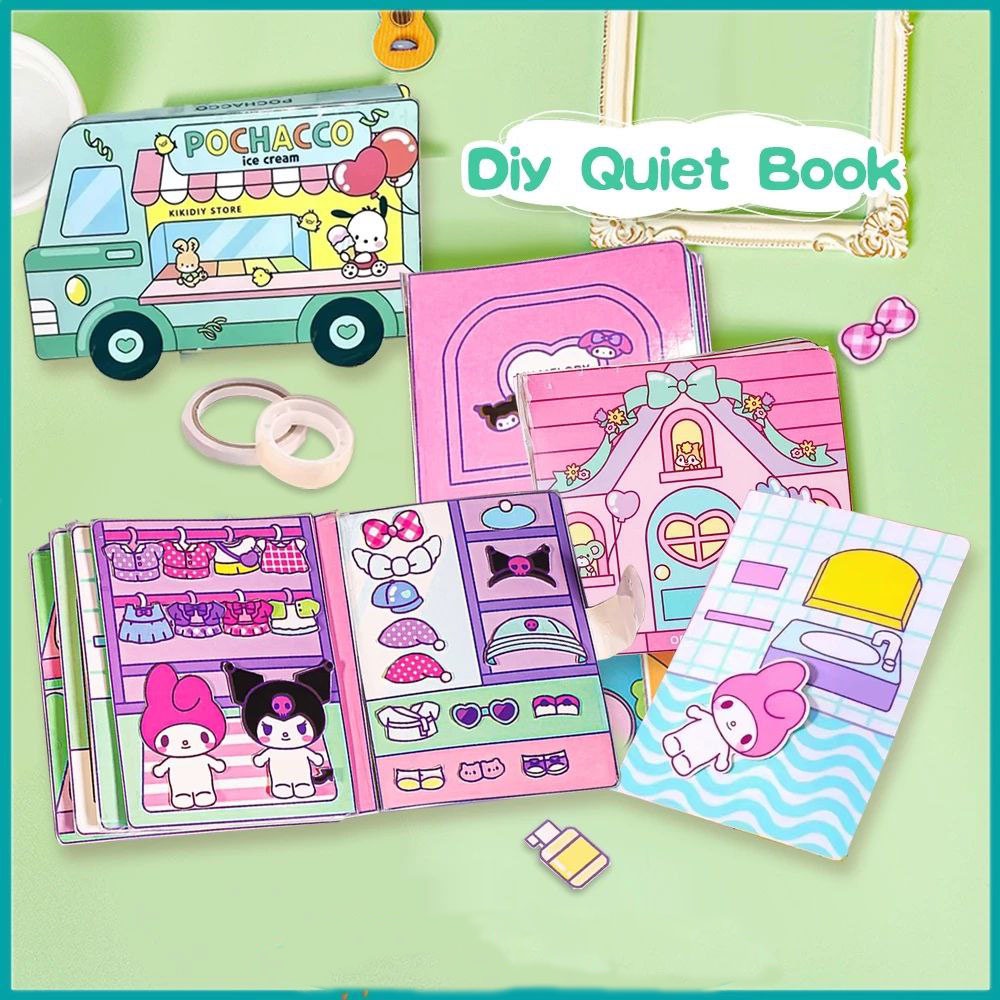 Jual Buku Quite Book Melody Kuromi Sanrio DIY Mainan Edukasi Anak Busy ...