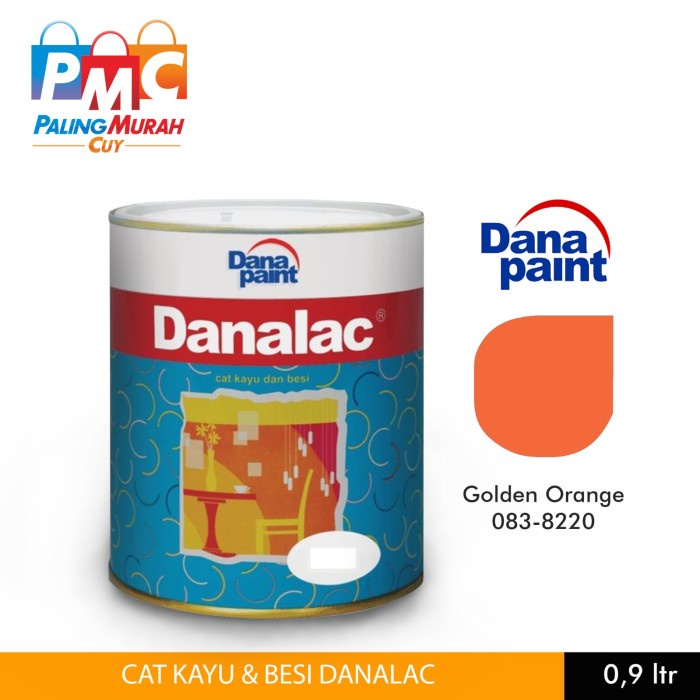 Jual Cat kayu Dan Besi DANALAC Golden Orange 083 - 8220 | Shopee Indonesia