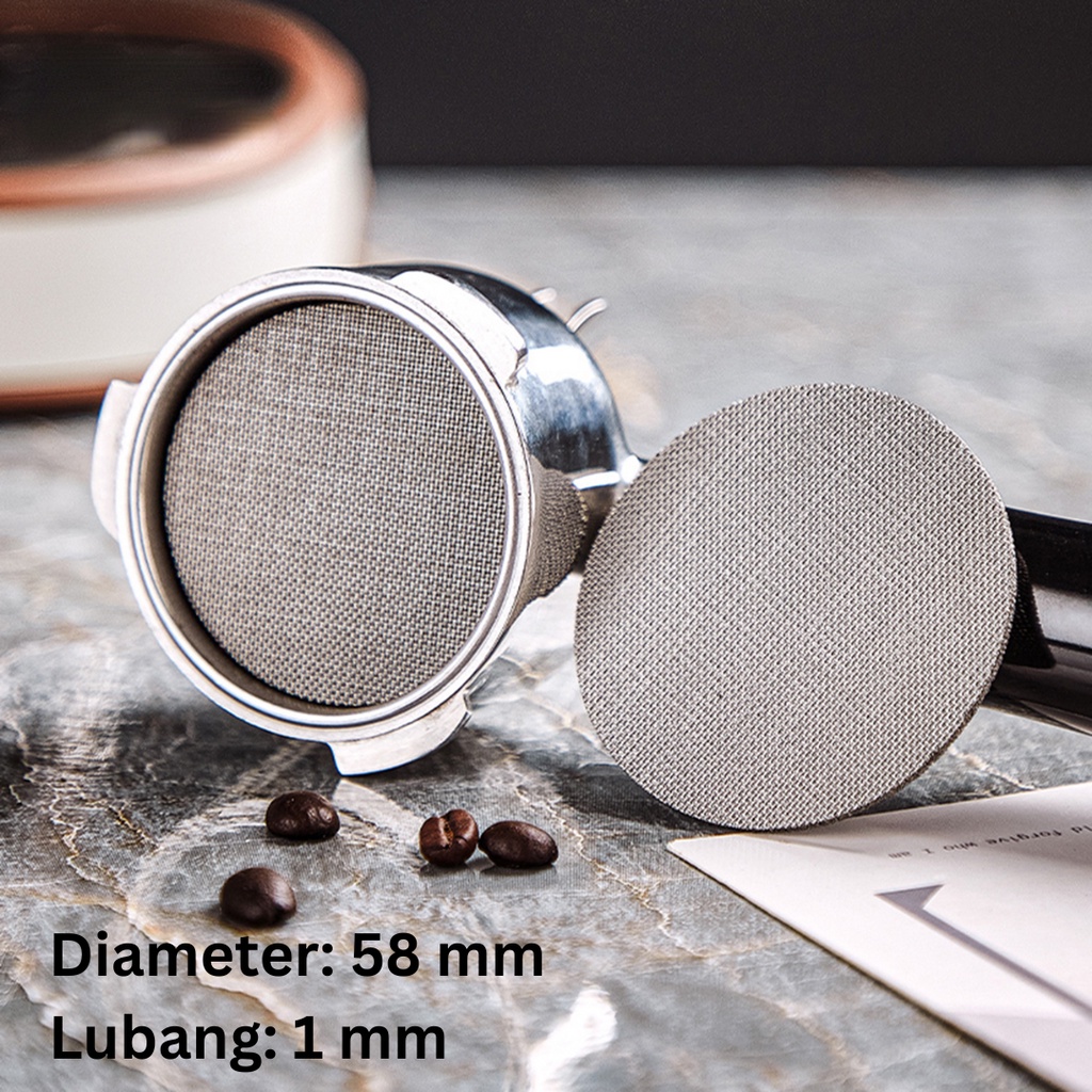 Jual One Two Cups Puck Screen Portafilter Espresso Machine 150µm - SUS3 ...