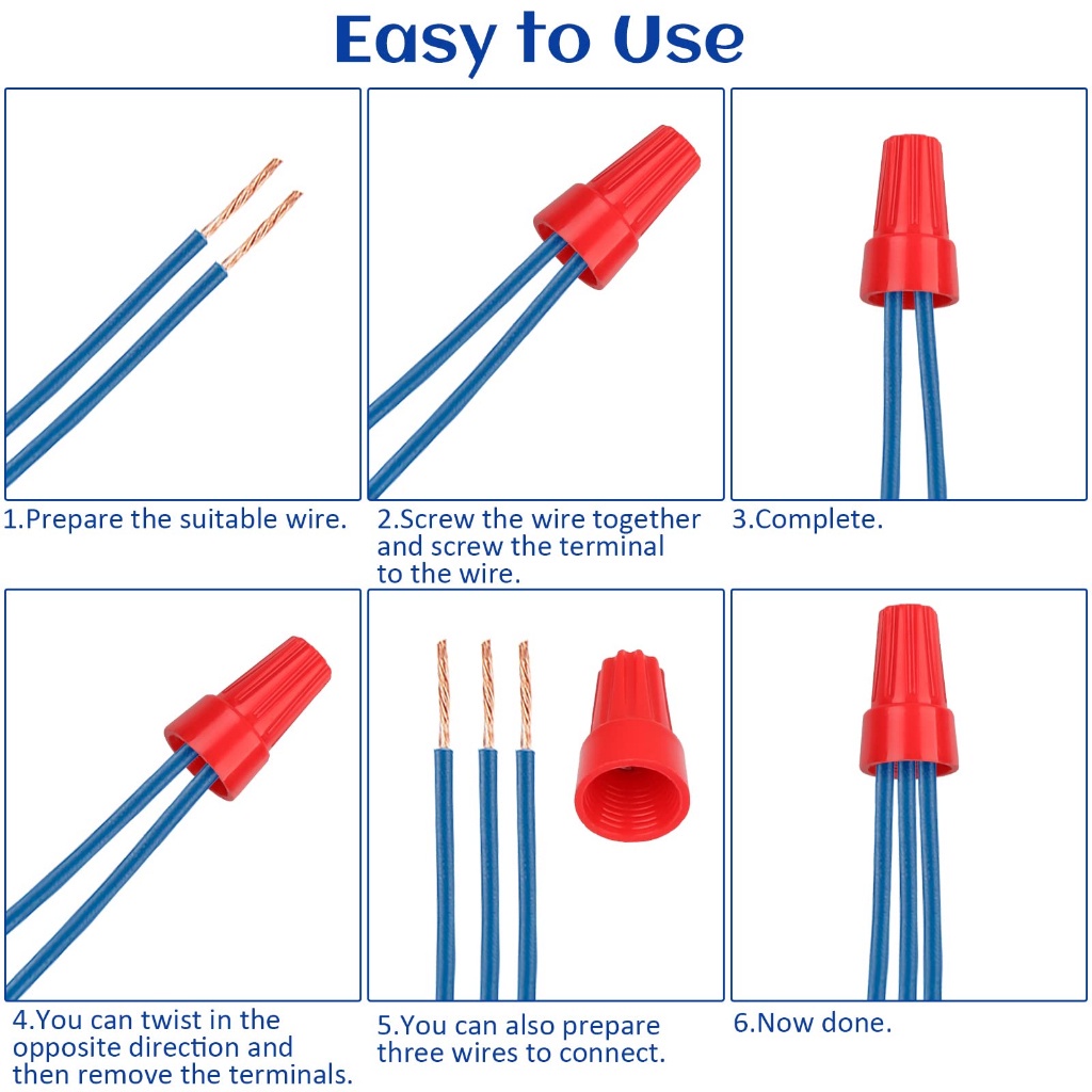 Jual (OML) Twist On Wire Connector Sambungan Kabel Putar Screw Lasdop ...