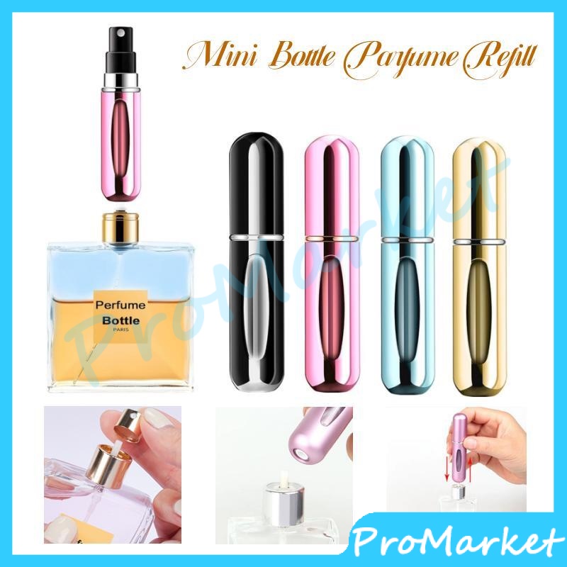 Jual Botol Parfume Portable Mini Travel 5ml / Mini Bottle Parfume Refill / Botol Parfum Refill ...